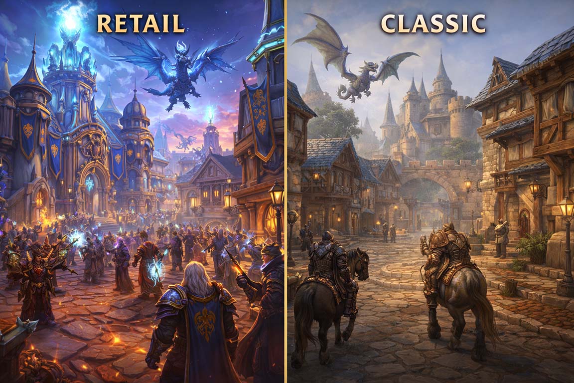 How WoW Gold Rules Differ Between Retail and Classic
